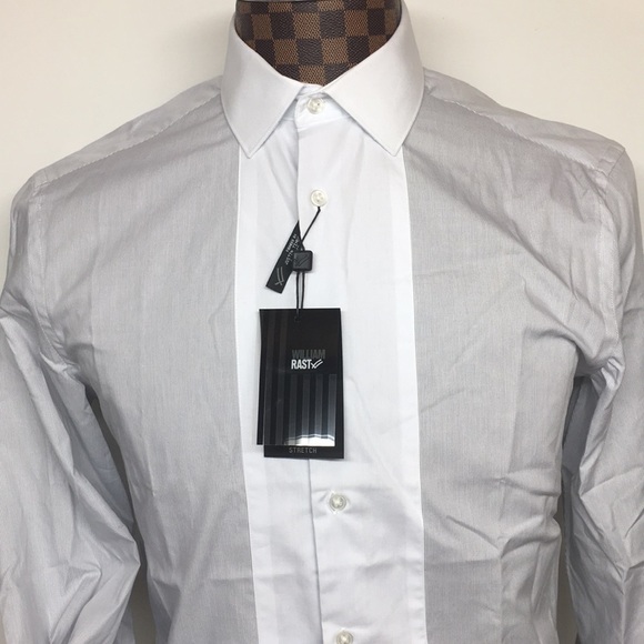 William Rast | Shirts | William Rastgraywhite Colorblock Dress Shirt ...